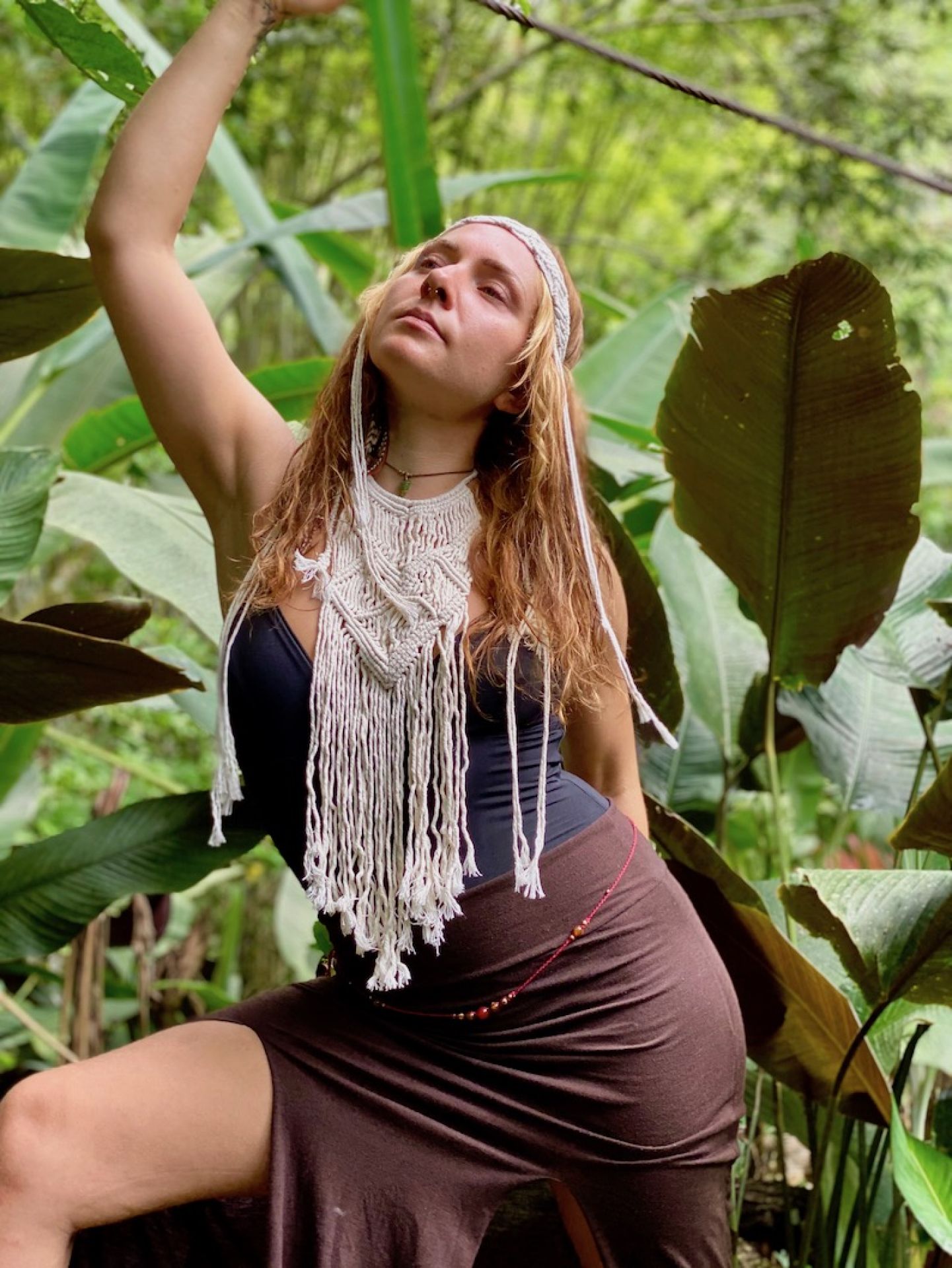 Fringed macrame top | Handmade macrame top